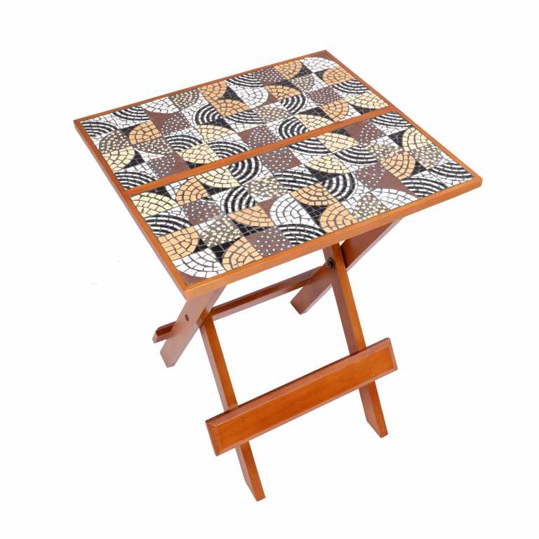Garth Mosaic Folding Table - Square - NVC Foundation - A Philippine Charity