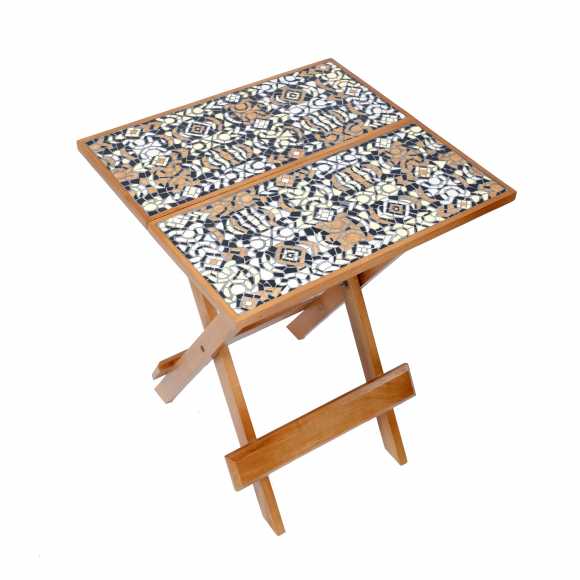 Datu Mosaic Folding Table - Square - NVC Foundation - A Philippine Charity