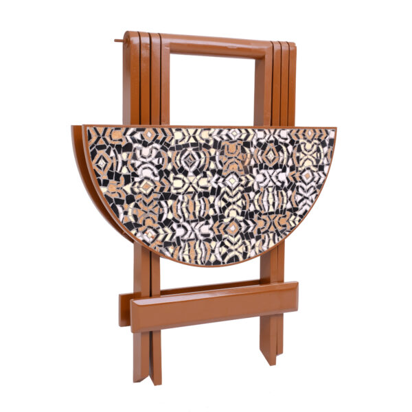 Datu Mosaic Folding Table - Round - NVC Foundation - A Philippine Charity