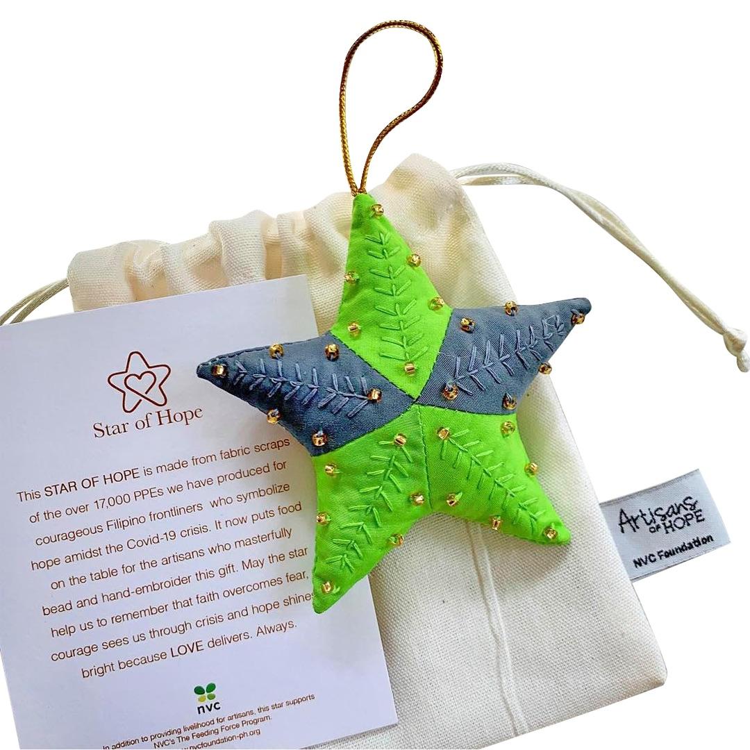 Star of Hope Ornament - A - NVC Foundation - A Philippine Charity