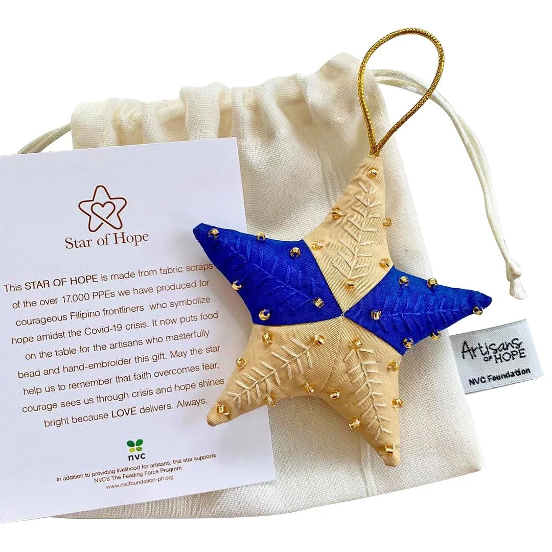 Star of Hope Ornament - D - NVC Foundation - A Philippine Charity
