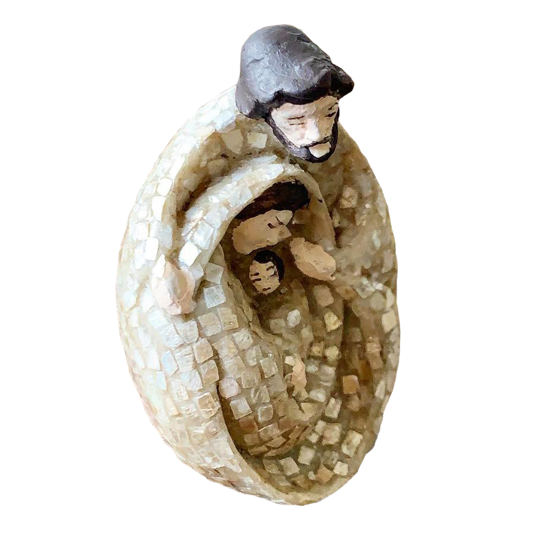 Egg-shaped Nativity - Capiz Shell (White) - NVC Foundation - A ...