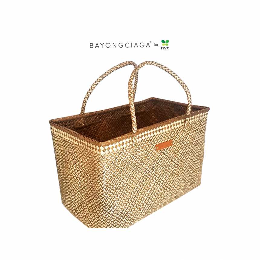 Bayongciaga - Triple Weave Box Bag - NVC Foundation - A Philippine Charity