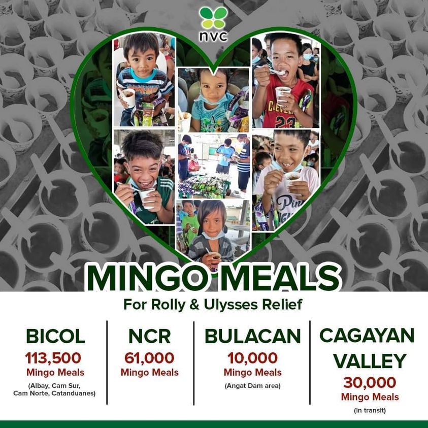 Mingo Meals for Emergency Relief - NVC Foundation - A Philippine Charity
