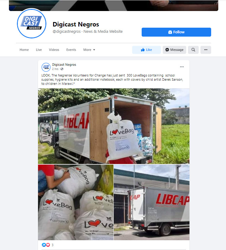 Digicast Negros: NVC Foundation Sends 300 LoveBags to Children in ...