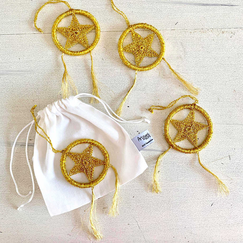 Star of Hope - Crocheted (Gold) - NVC Foundation - A Philippine Charity