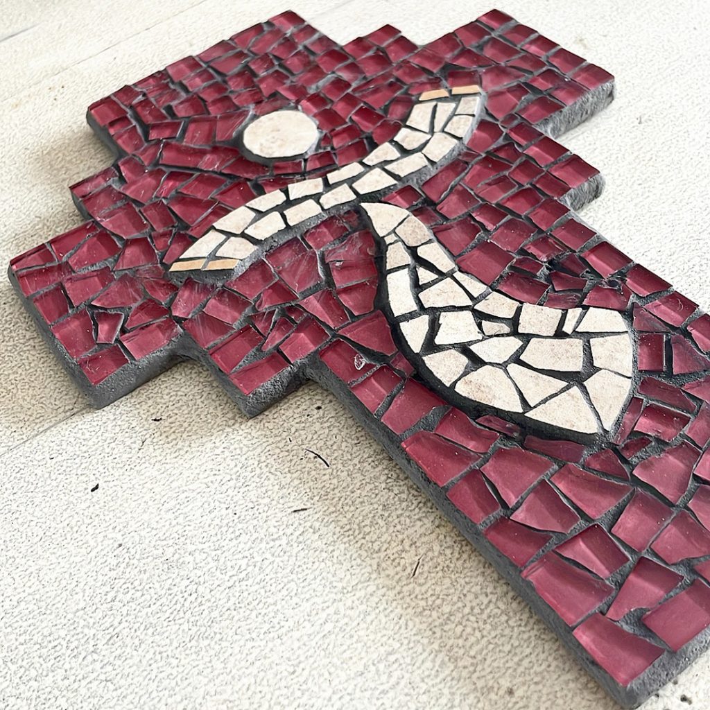 Jesus Christ Mosaic Cross - Cinnamon - NVC Foundation - A Philippine ...