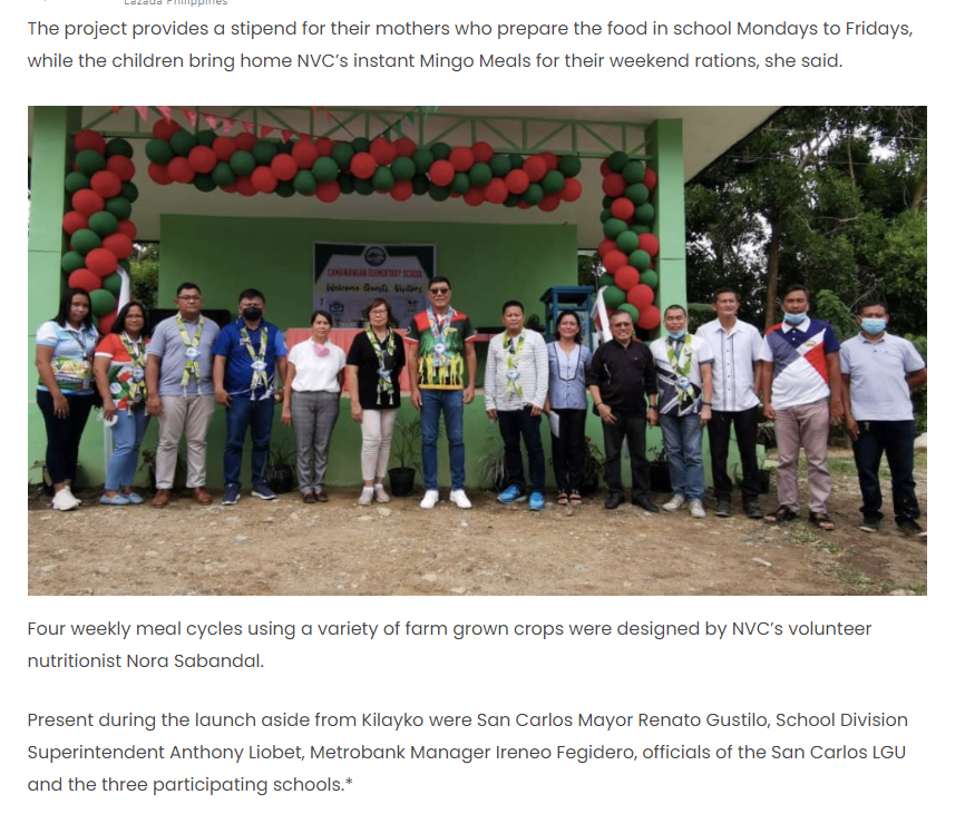 Digicast Negros: NVC Launches Farm-to-Table Nutrition Project in Negros ...