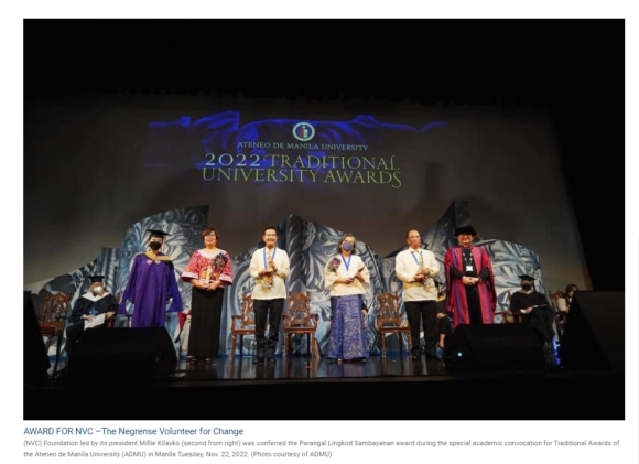 Manila Bulletin: Ateneo Honors Negrense Volunteers for Change with ...