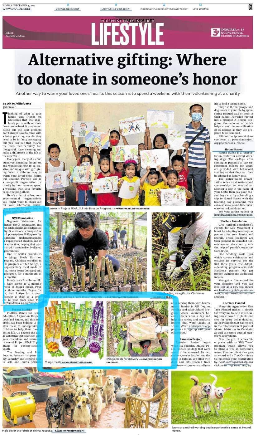 Philippine Daily Inquirer: Alternative Gifting: Where to Donate in ...