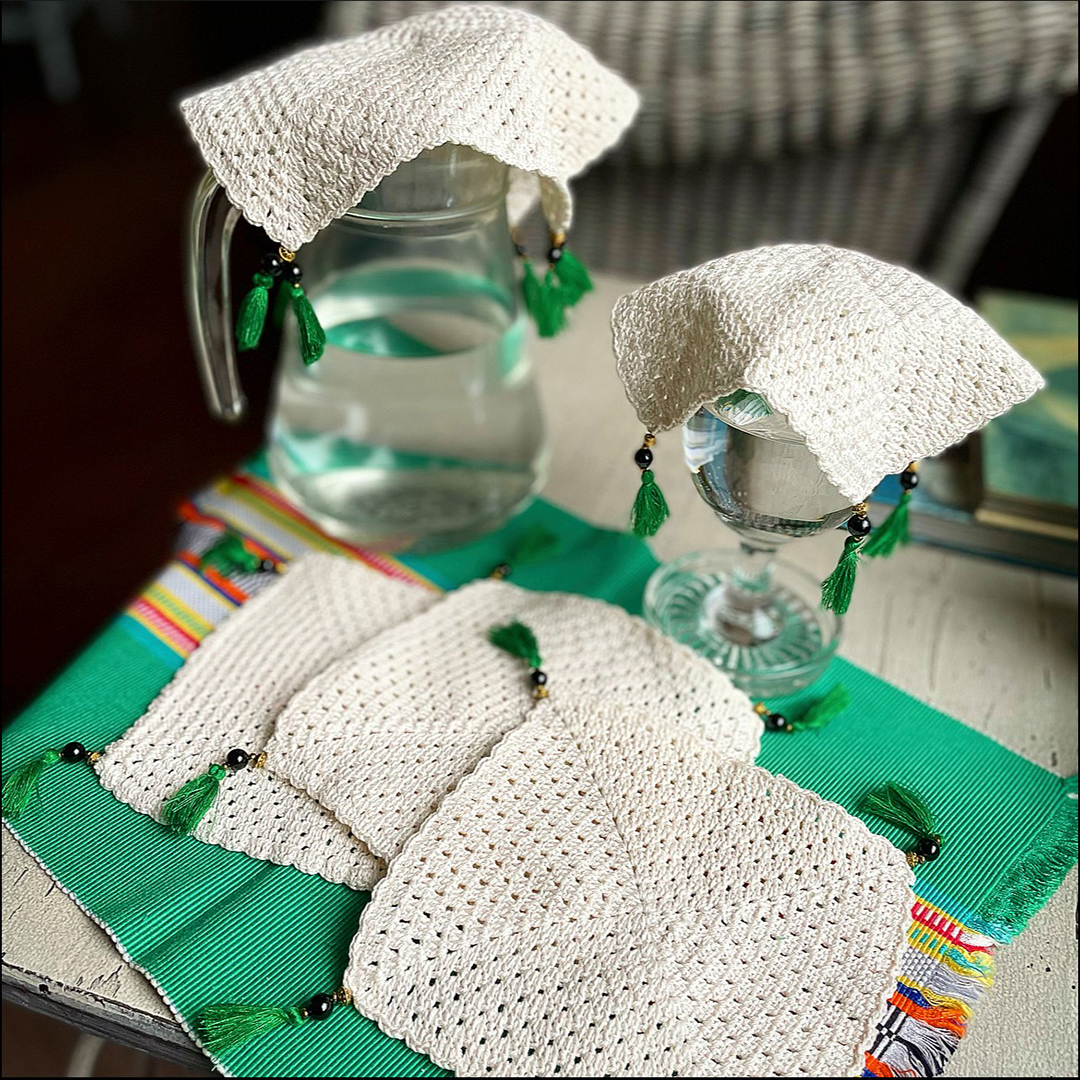 Crochet Pitcher and Glass Covers - Set A - NVC Foundation - A ...