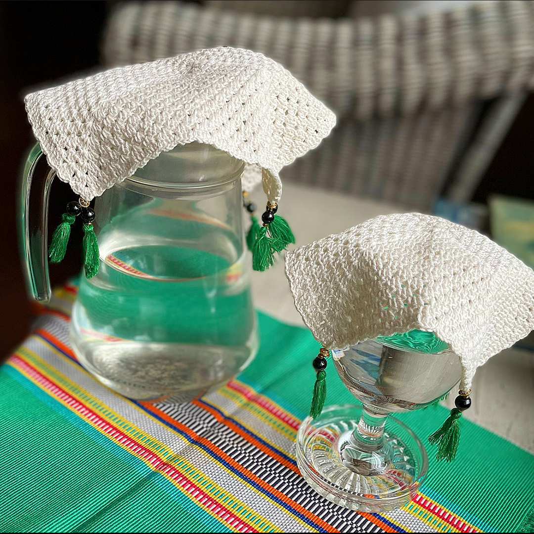Crochet Pitcher and Glass Covers - Set A - NVC Foundation - A ...