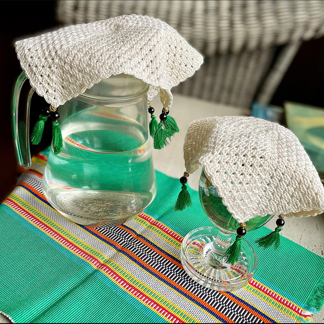 Crochet Pitcher and Glass Covers - Set A - NVC Foundation - A ...