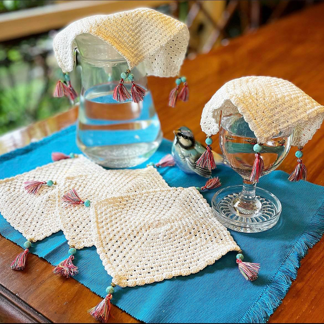 Crochet Pitcher and Glass Covers - Set B - NVC Foundation - A ...