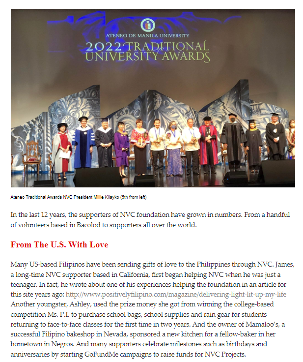 positivelyfilipino.com: NVC Foundation, the Little Philippine-Based ...