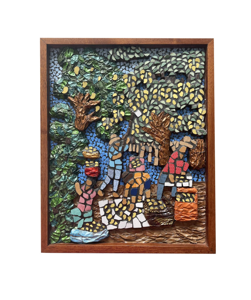 "Harvest Day in the Mango Orchard" Mosaic Artwork - NVC Foundation - A ...