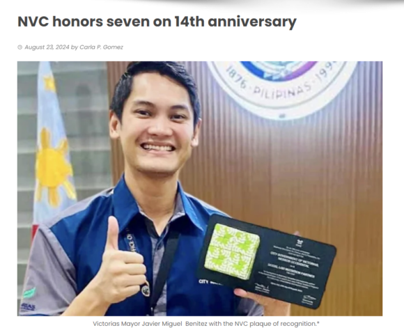 Digicast Negros: NVC Honors Seven on 14th Anniversary - NVC Foundation - A Philippine Charity